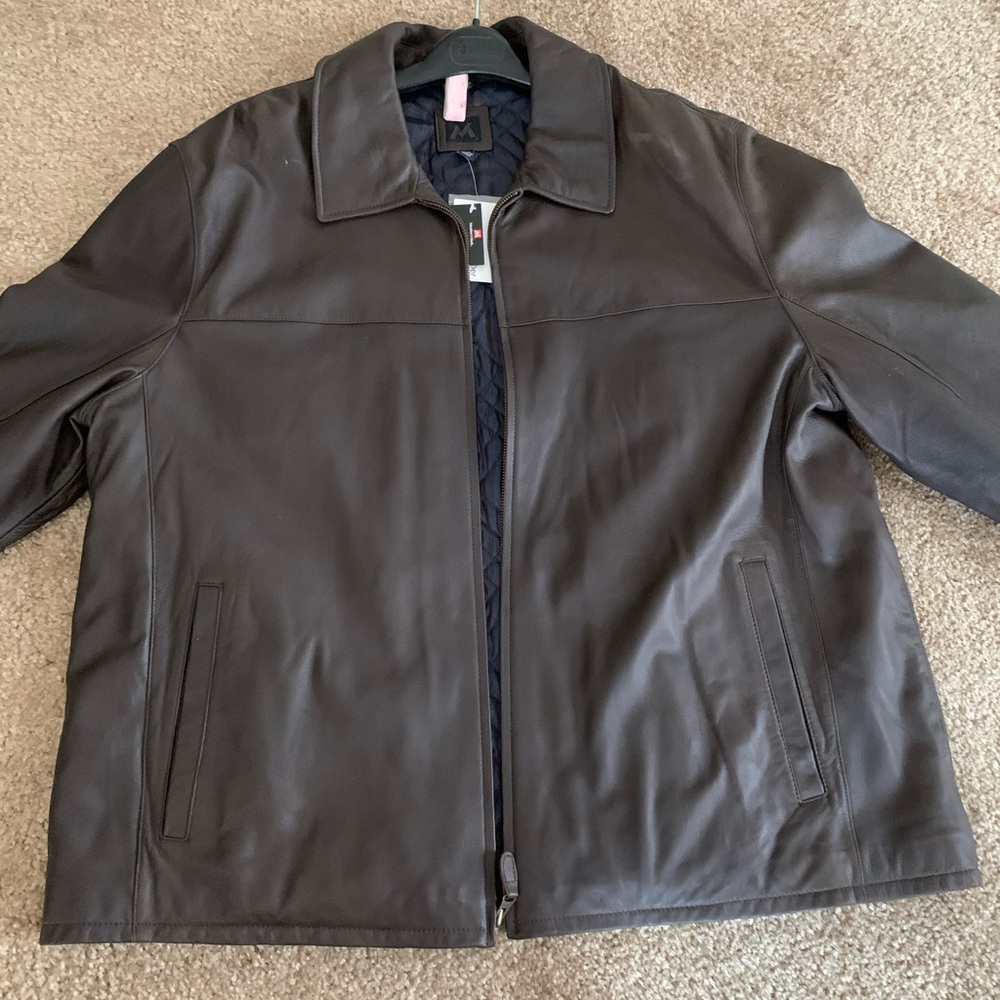 Members Mark Leather Jacket Black - Gem